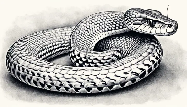 Learn to Sketch a King Cobra Snake Easily