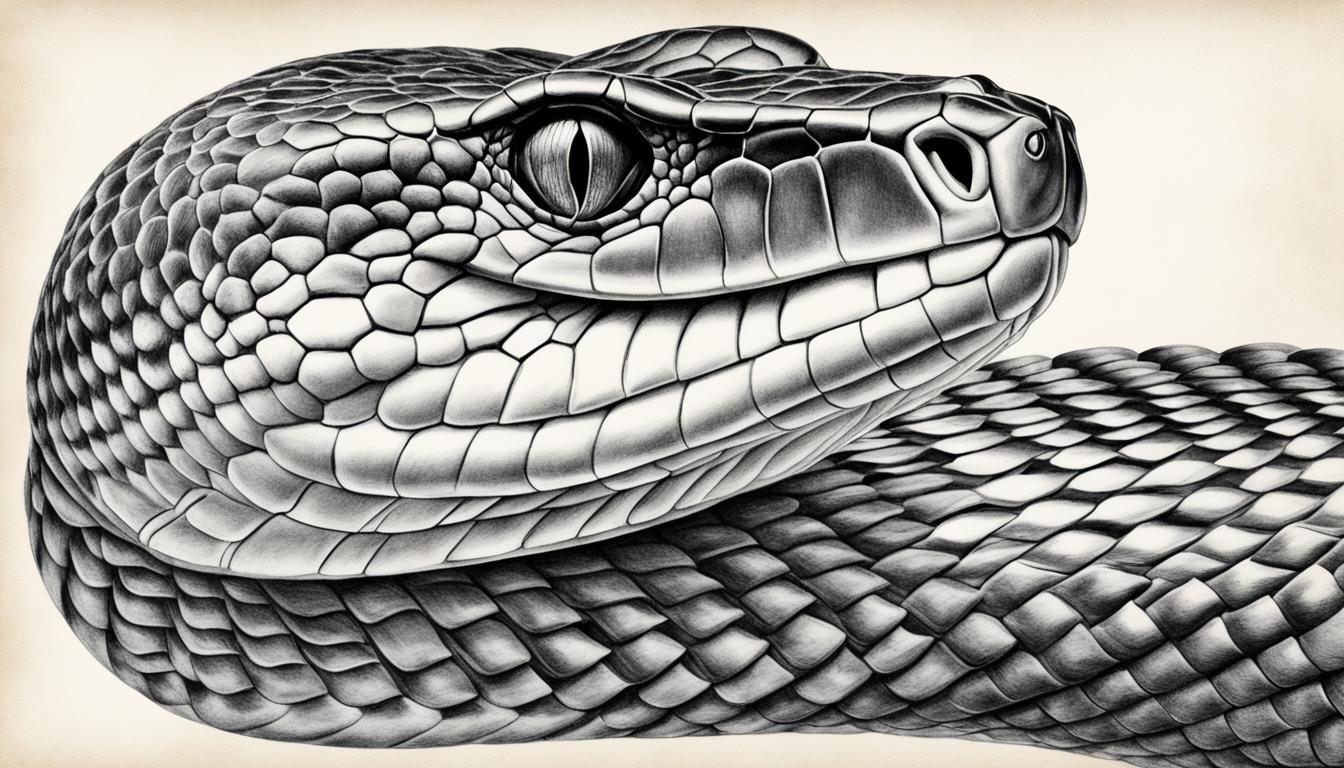 Learn to Sketch a King Cobra Snake Easily