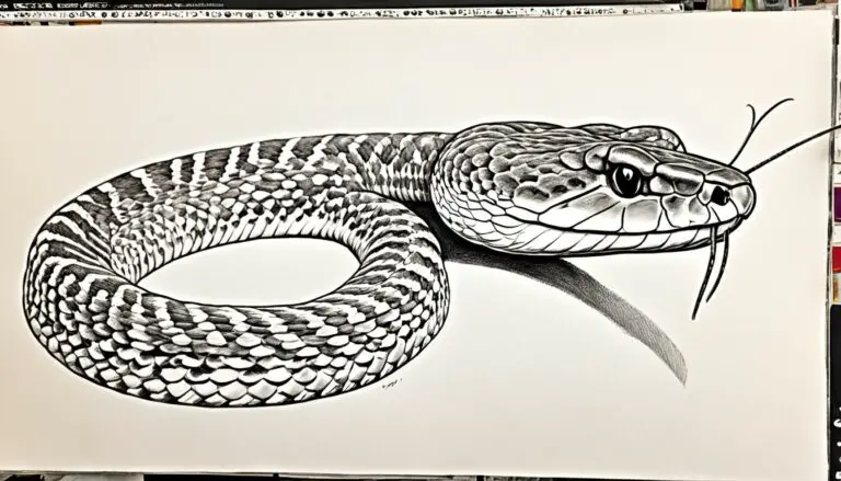 Easy Rattlesnake Drawing Guide - Step by Step